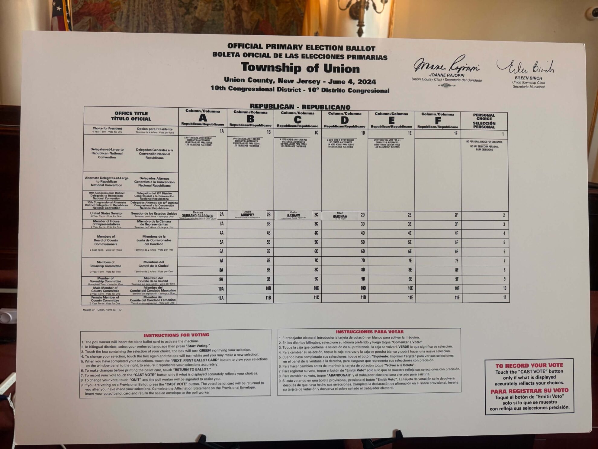 Live Ballot Draw for the 2024 Primary Election – Union County Votes