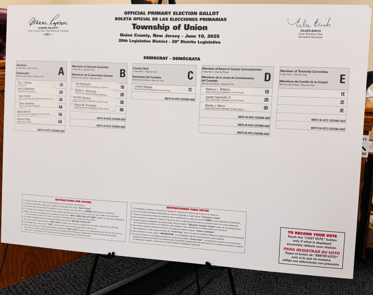 Union County Votes – Official Election Website of Union County Clerk ...